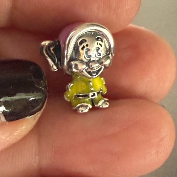 Accessories | Silver And Yellow Cartoon Character Charm | Poshmark